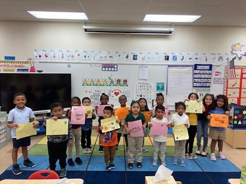 Barton Elementary Pre-K Student Show Their Support - Education ...